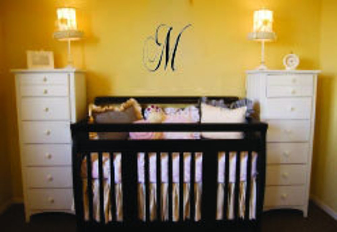 Custom Large Monogram Wall Decal - Etsy
