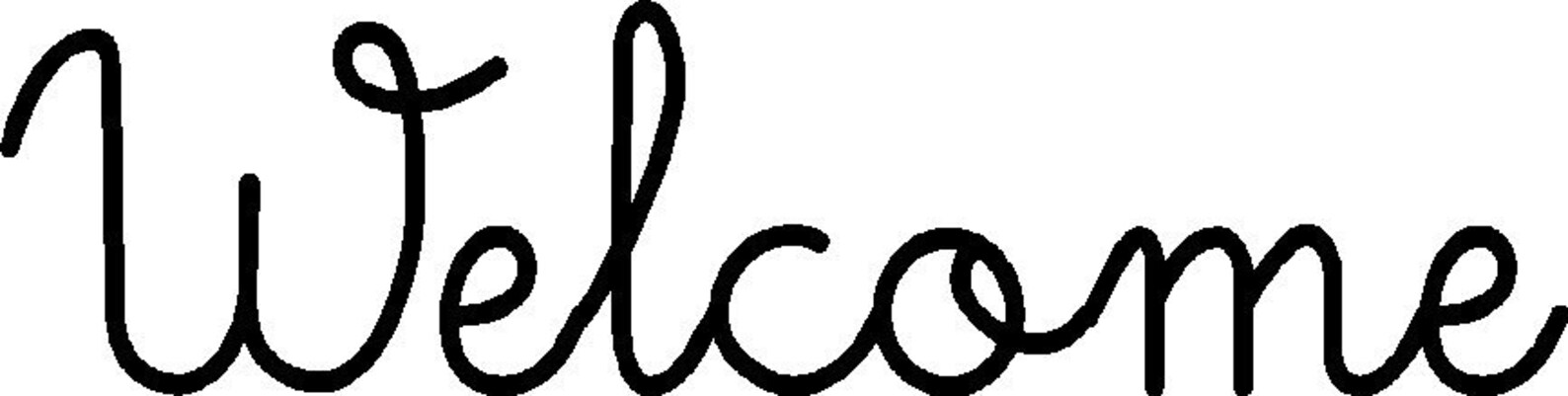 Welcome Vinyl Lettering Decal for Front Door 12 X 3 - Etsy