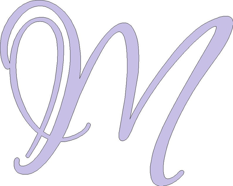 Extra Large Monogram Wall Decal 18 X 23 | Etsy