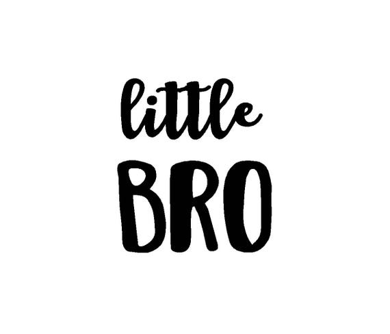 New Baby Iron on Little BRO DECAL ONLY for Baby Brother - Etsy