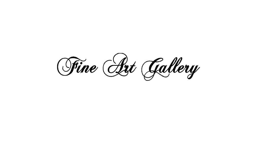 Fine Art Gallery Vinyl Wall Decal for Your Display Wall 30 X 6 - Etsy