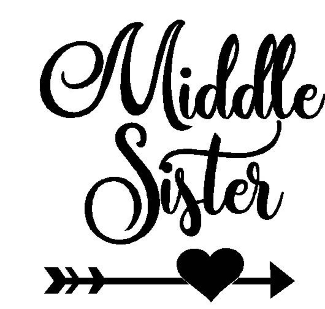 Big Sister Middle Sister Little Sister Baby Brother in | Etsy
