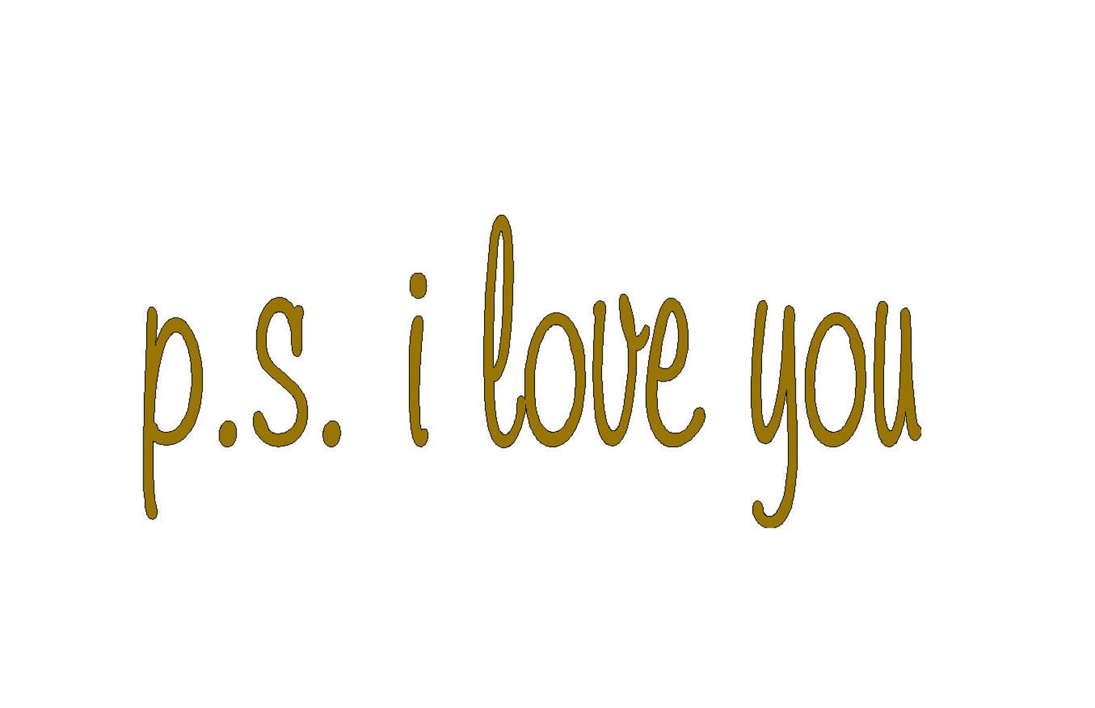 PS I Love You Decal 10 X 4 - Etsy