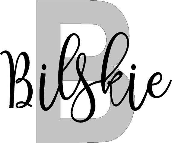 Monogram Decal and Name Stencil Custom for Danielle | Etsy