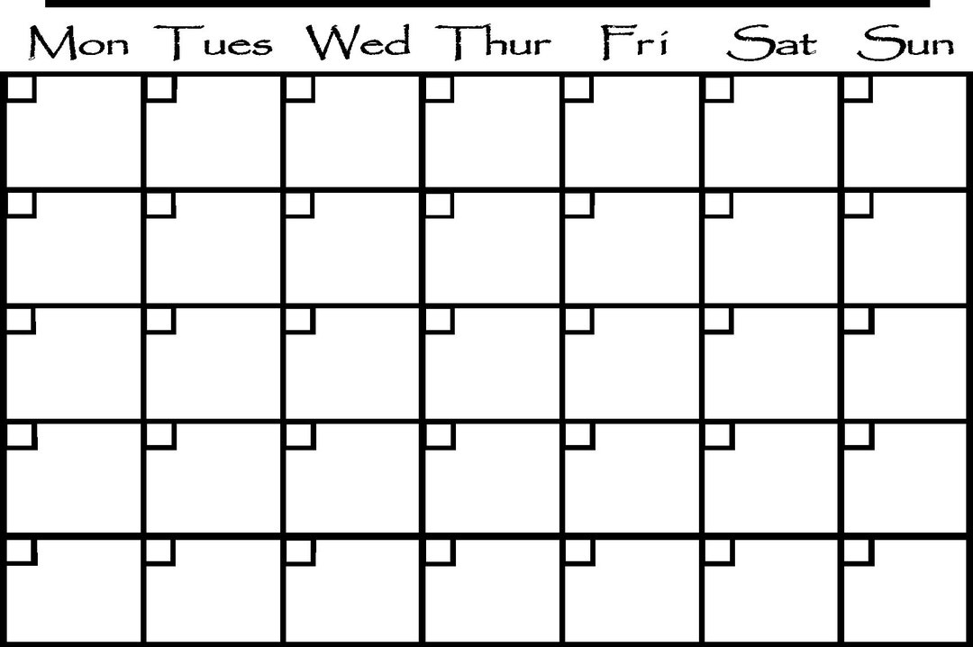 Calendar Decals to Fit a Large Whiteboard - Etsy