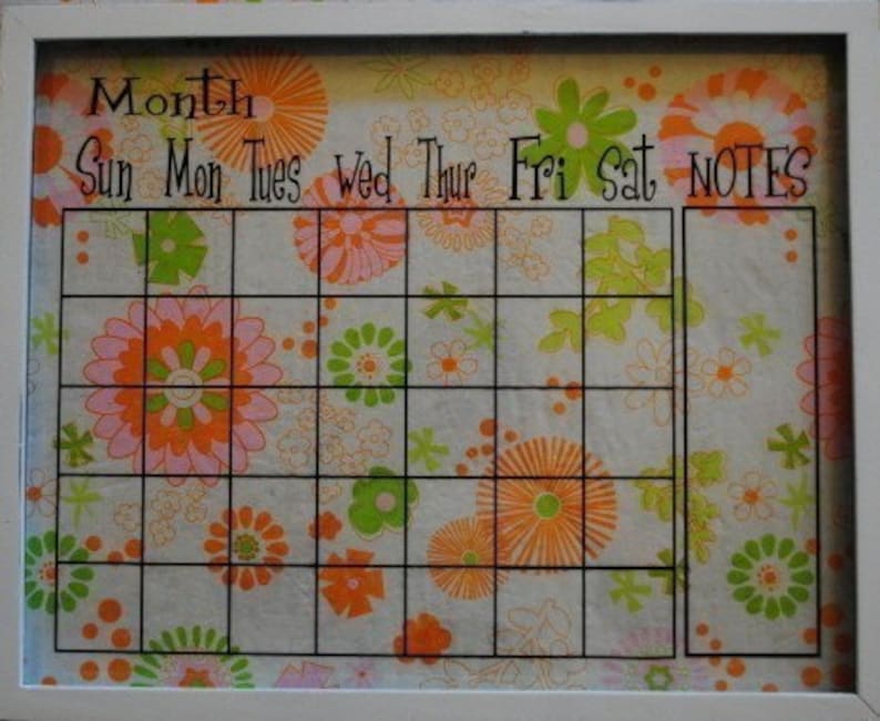 Calendar Vinyl Decal 11 X 14 - Etsy