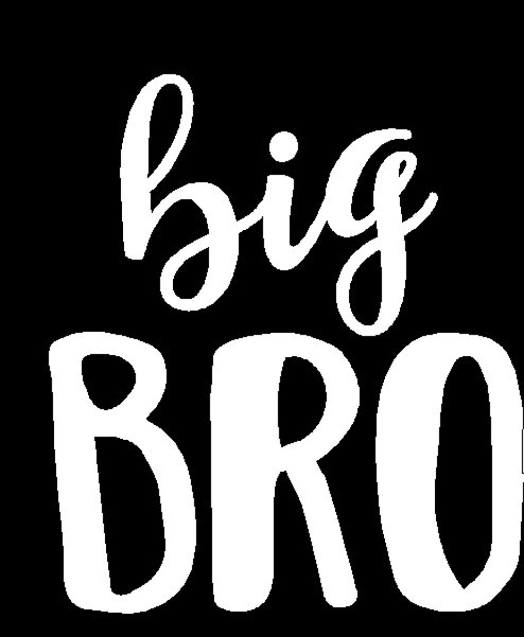 Big Bro Iron on DECAL ONLY for Big Brother Tshirt - Etsy