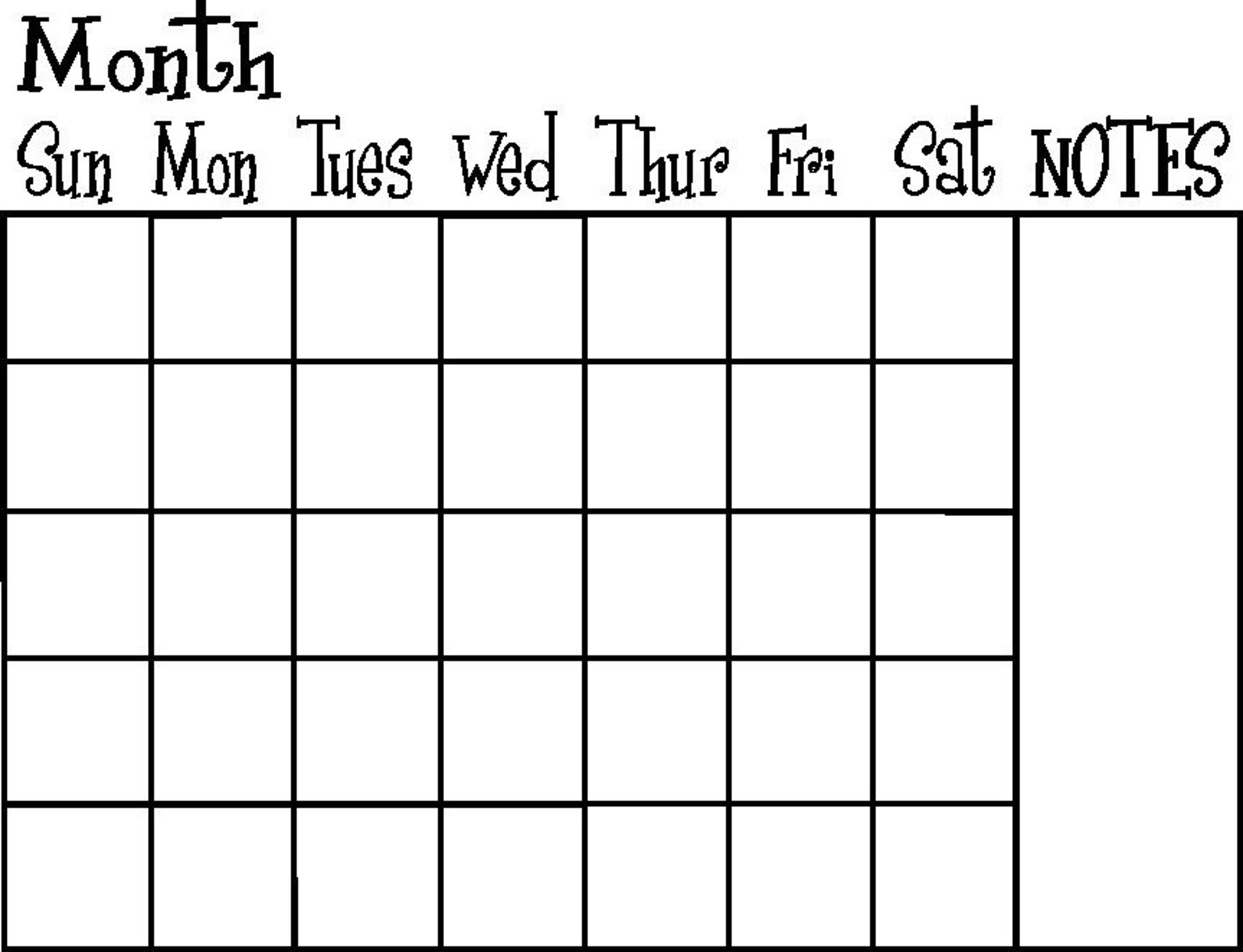 Calendar Vinyl DECAL ONLY Cut to Fit a 20 in Across X 16 in High ...