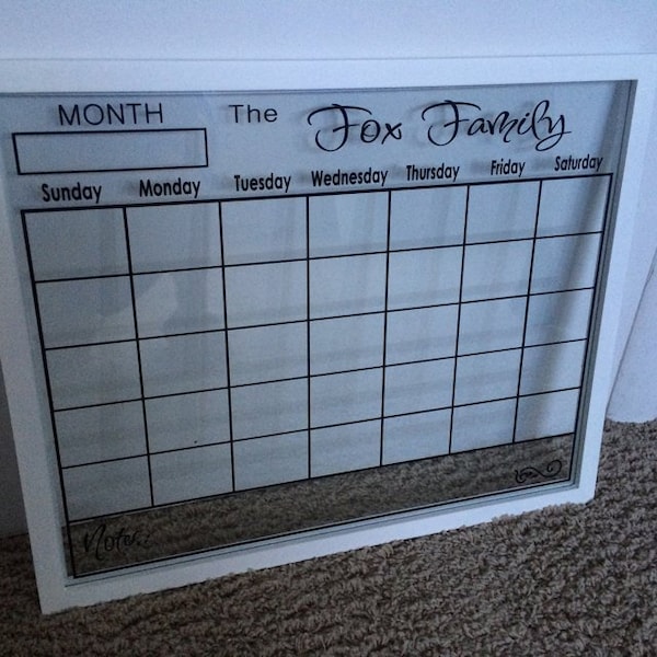 Vinyl Calendar - Etsy