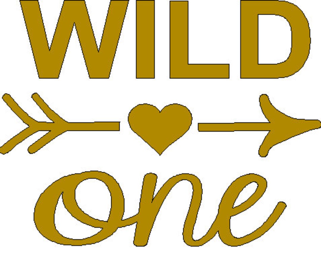 Wild One Iron on Decal - Etsy
