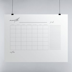 Printable Digital Download Perpetual Blank Calendar | Farmhouse ...