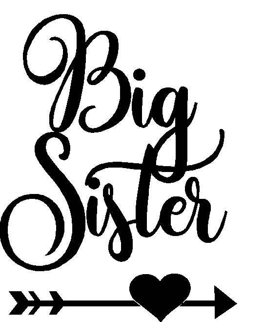 Big Sister Middle Sister Little Sister Baby Brother in | Etsy