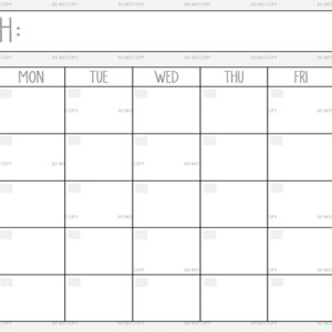 Printable Digital Download Perpetual Blank Calendar | Farmhouse ...