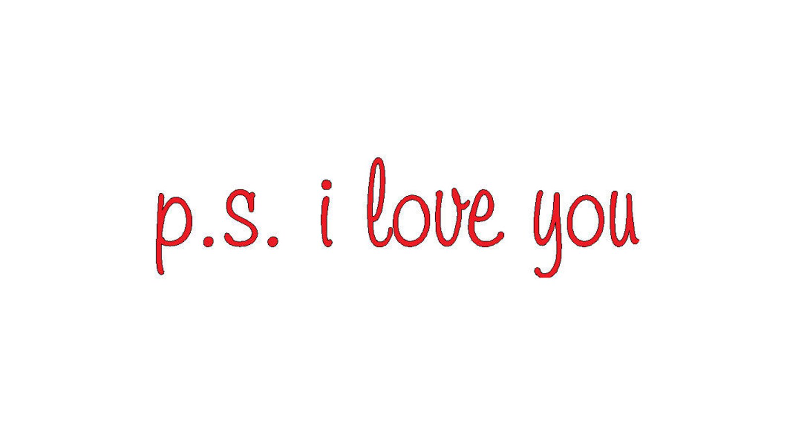 PS I Love You Decal 10 X 4 - Etsy
