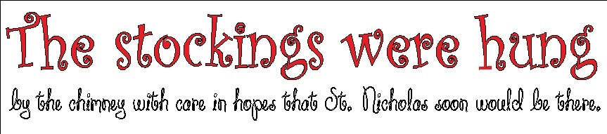 The Stockings Were Hung Christmas Stockings Quote Vinyl Decal | Etsy