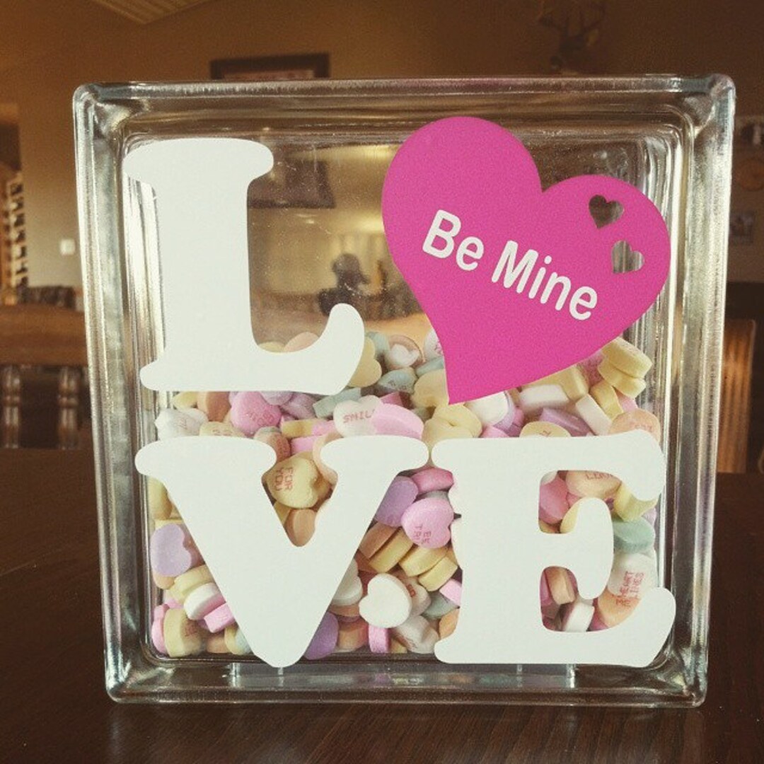 LOVE Decal for 8 X 8 Glass Block Decal Only Block Not Included - Etsy