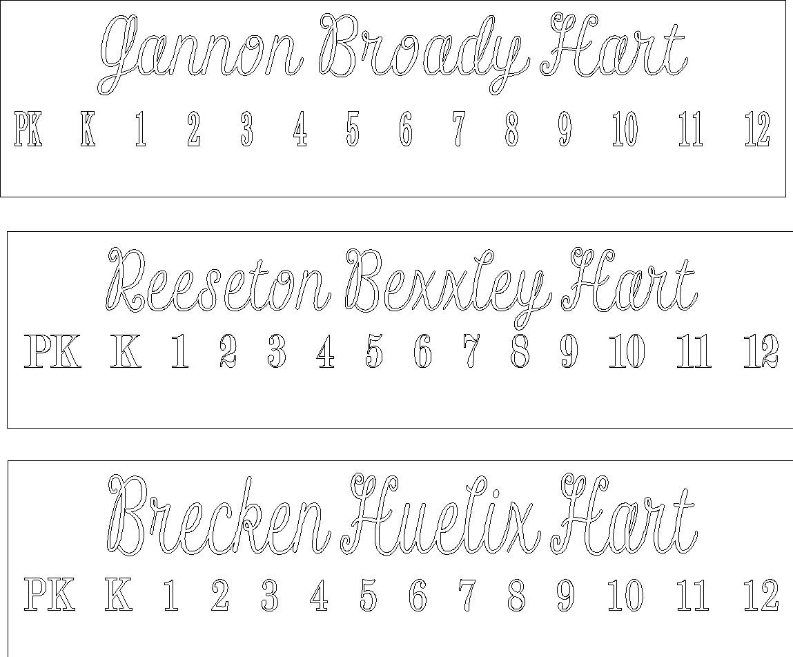 School Days decal. K-12 or PK 12 with child's name to | Etsy