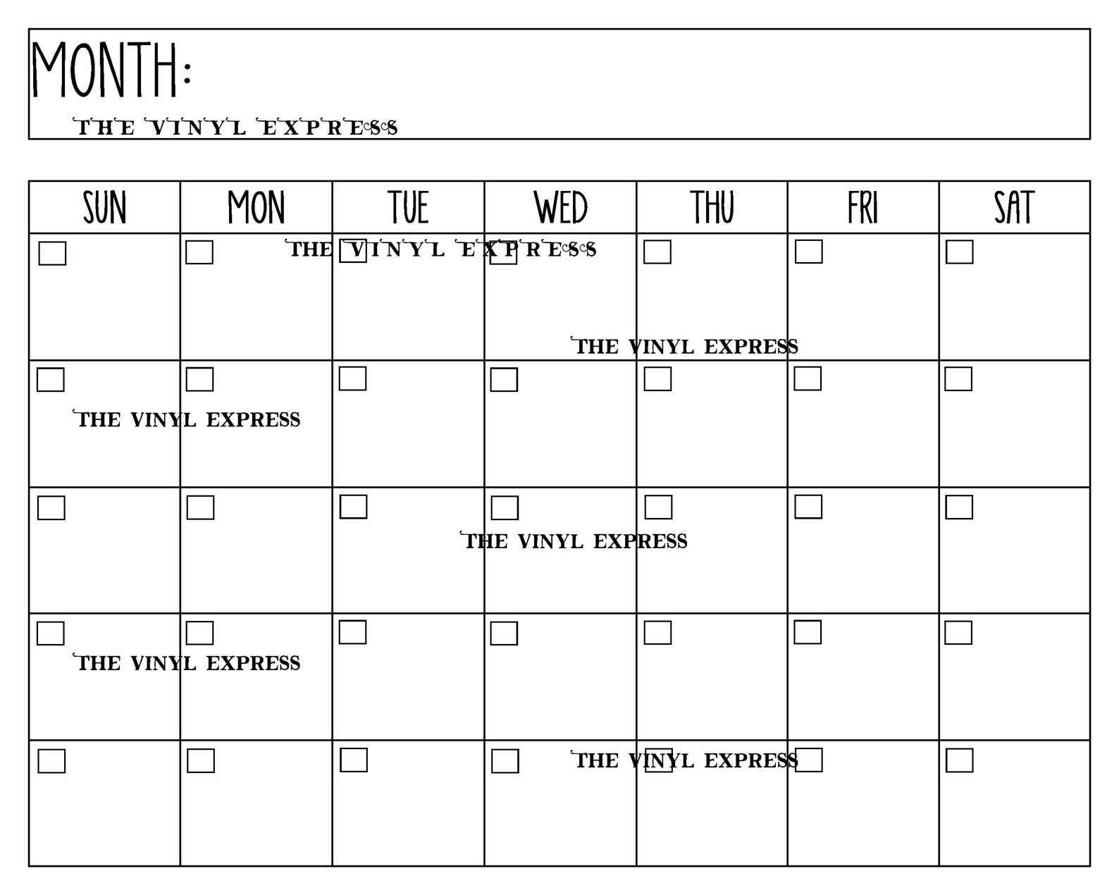 Printable Digital Download Perpetual Blank Calendar | Farmhouse Style ...