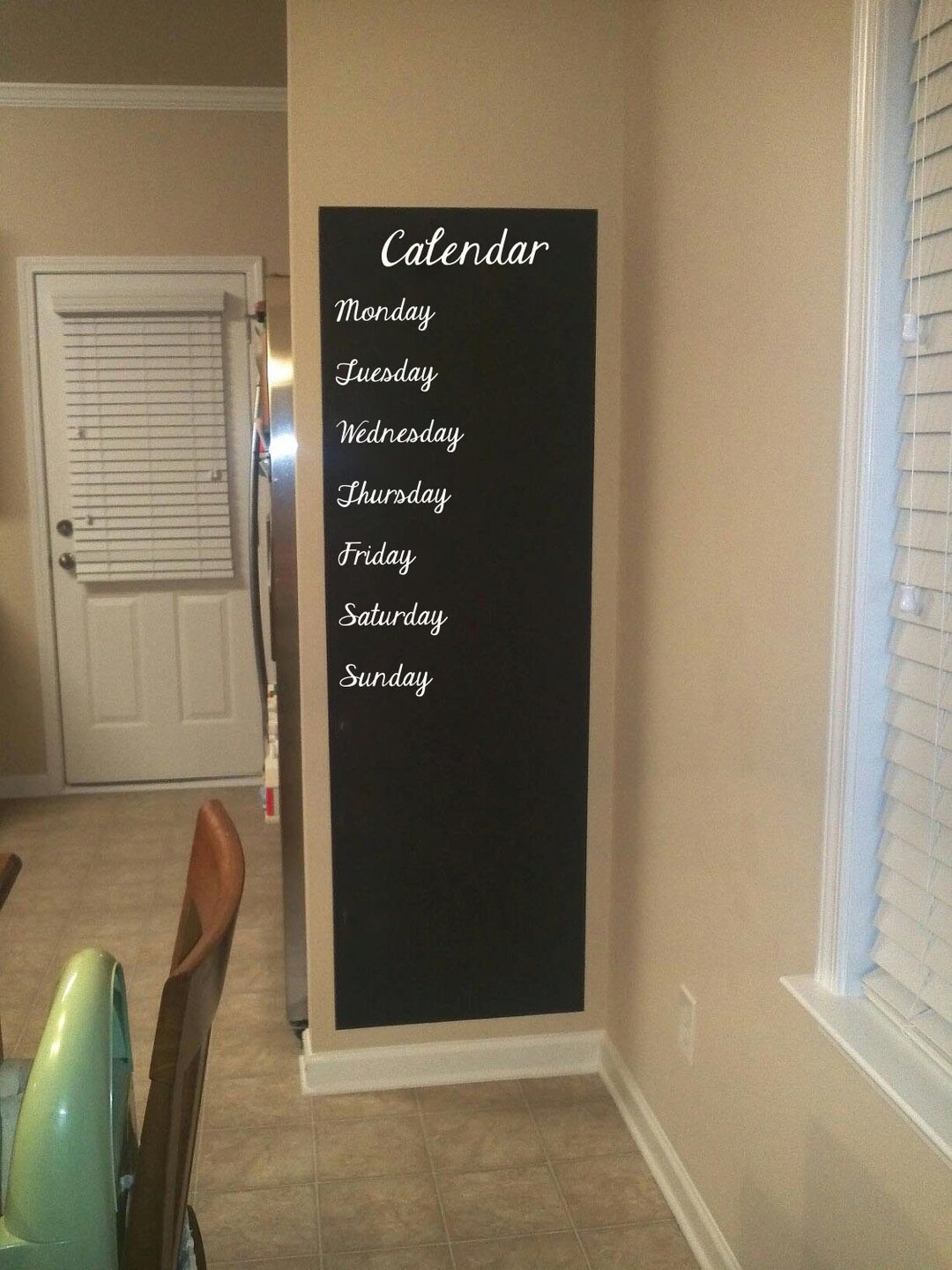 Chalkwall Calendar or Menu Small Size - Etsy
