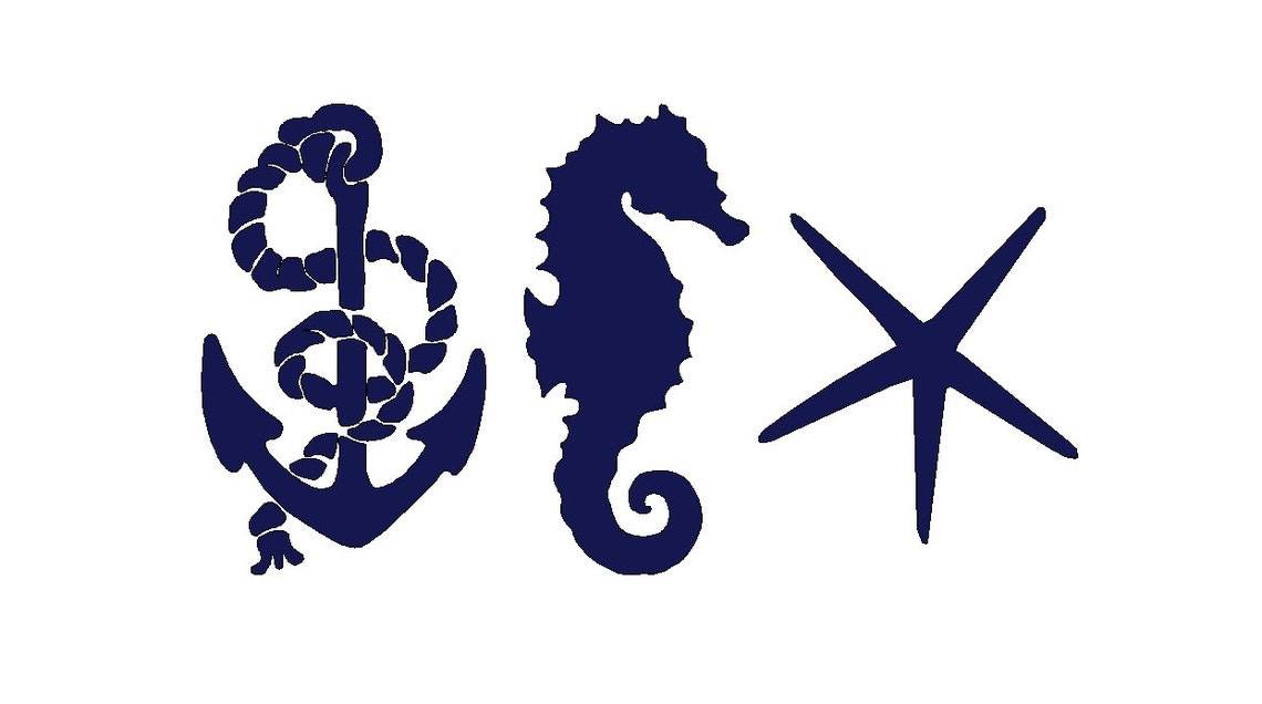 3 Custom Nautical Decals Iron on or Adhesive Vinyl | Etsy