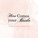 Printable Here Comes Your Bride Wedding Sign PDF or PNG Elegant Black ...