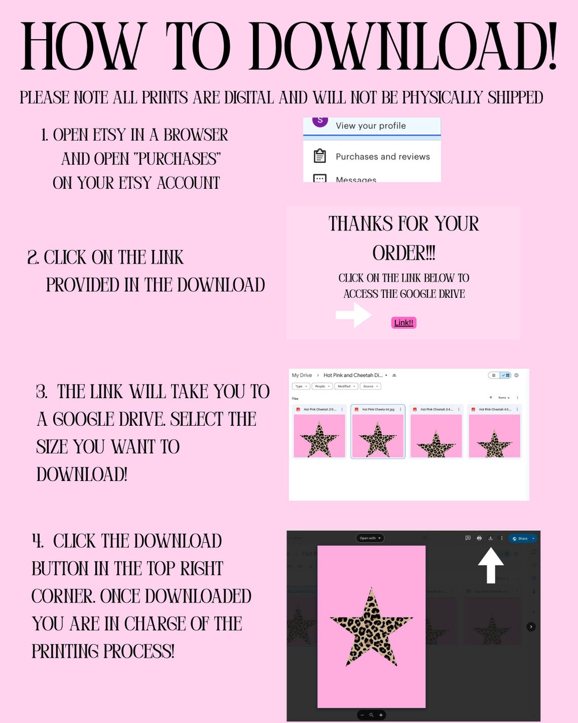 Baby Pink Star on Navy Background | Minimalist Digital Wall Art ...