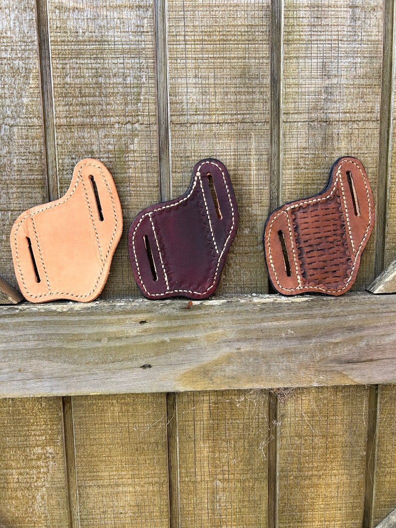 Leather Pancake Knife Sheath - Etsy