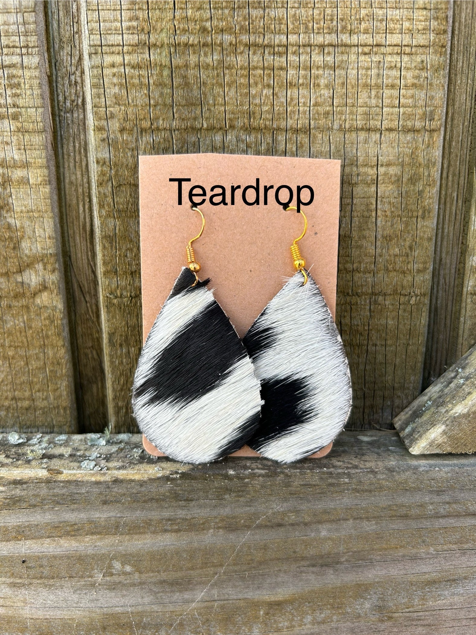 Handcrafted Cowhide Western Earrings - Etsy