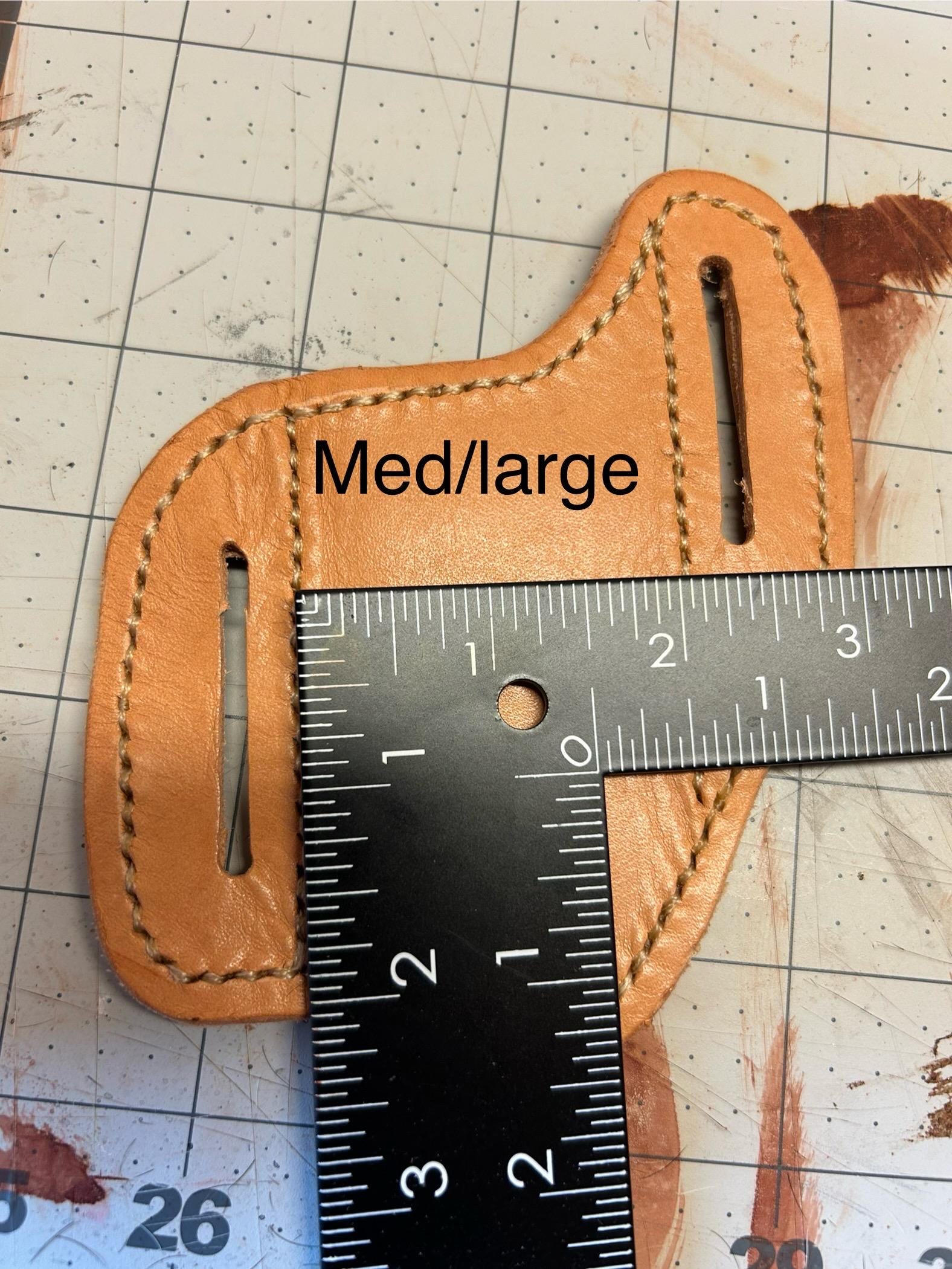 Leather Pancake Knife Sheath - Etsy