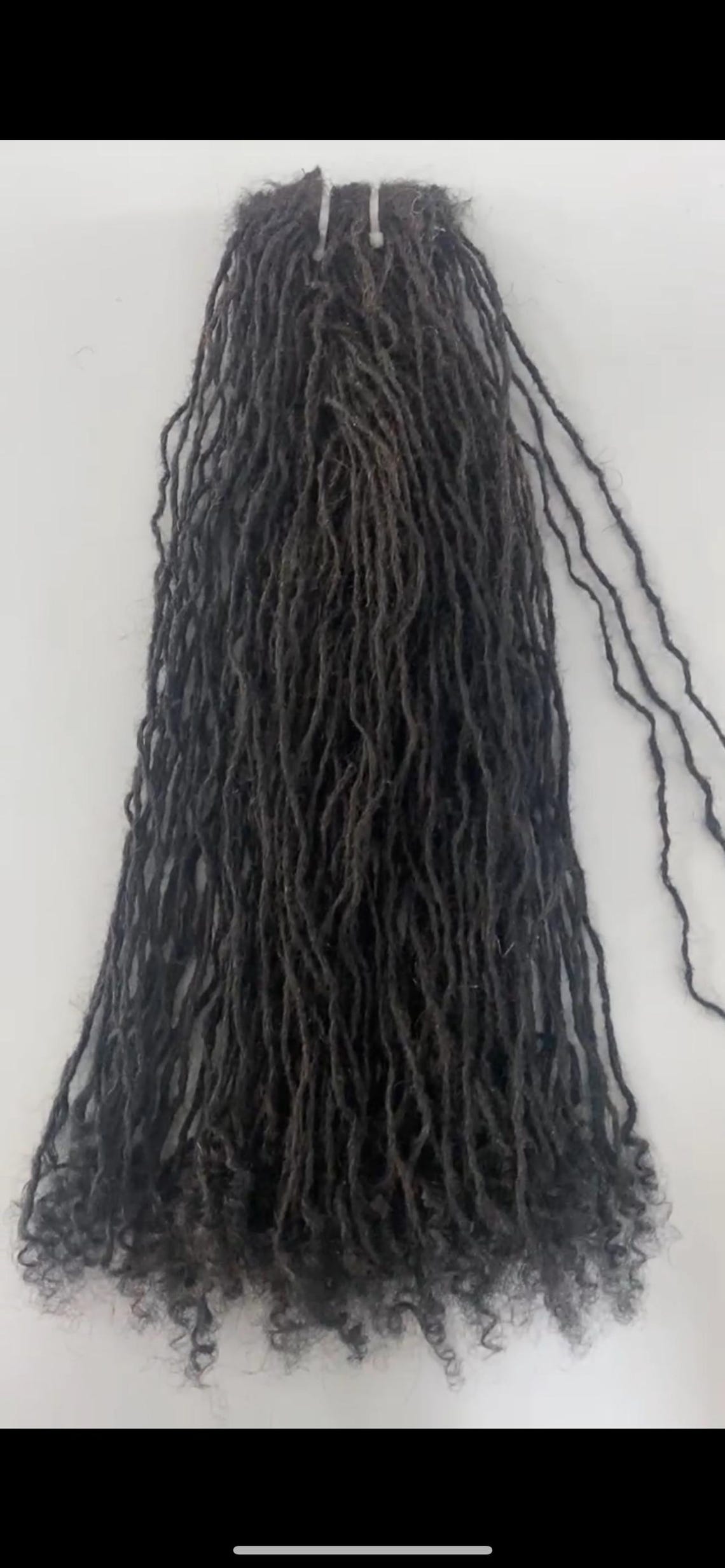 Dreadlock Clip Ins, Sister Loc Clip Ins With Curly Ends - Etsy