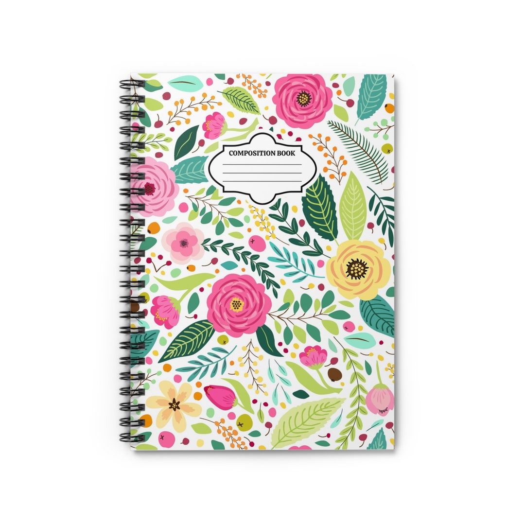 Spiral Notebook Flowers Notes, Notes, Back to School Notebooks - Etsy