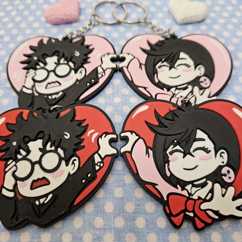 Cute Anime Keychains - Etsy