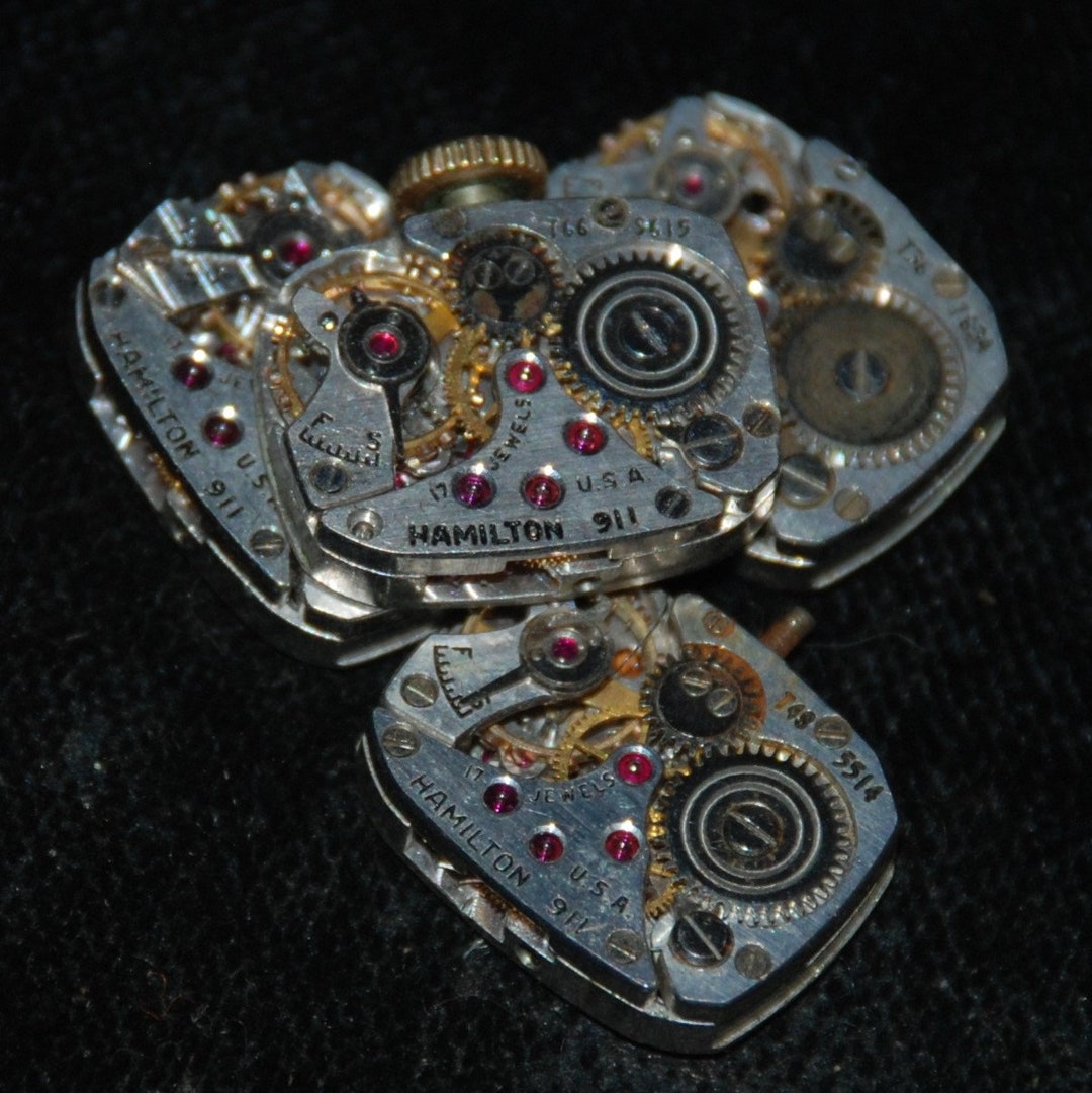 Beautiful Vintage Antique Hamilton Watch Movements Steampunk Altered ...
