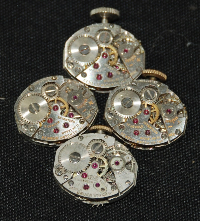 Vintage Antique Tiny Watch Movements Steampunk R 84 - Etsy