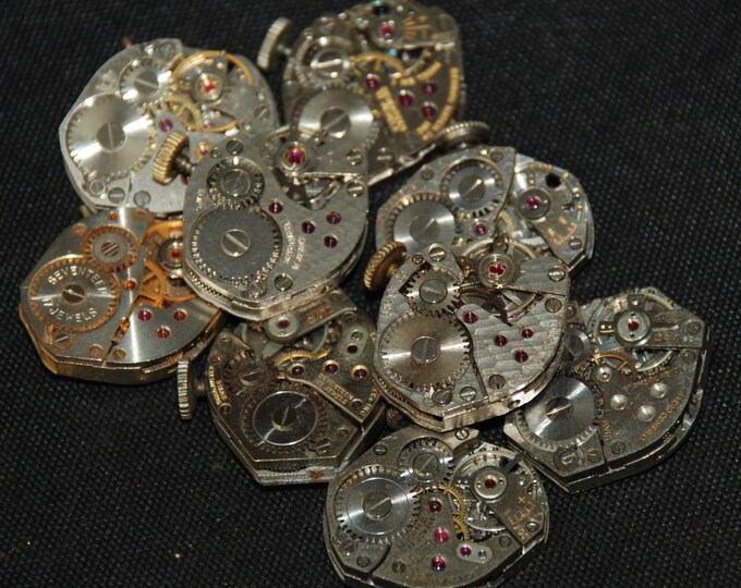 Vintage Antique Watch Movements Steampunk Altered Art ST 79 - Etsy