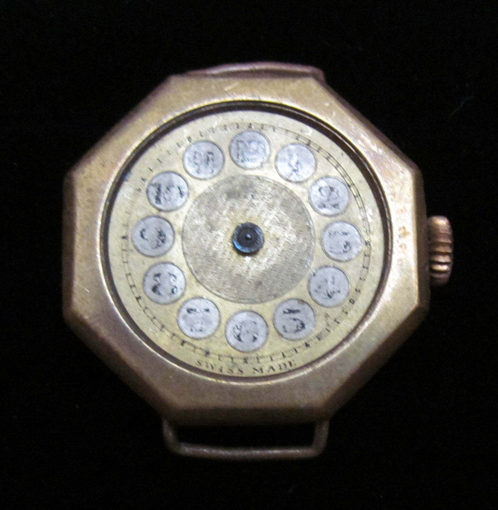 Vintage Antique Watch Movement Gold Filled Case Steampunk TM 62 - Etsy