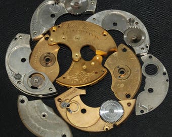 Destash Steampunk Watch Clock Parts Movements Plates Art Grab | Etsy