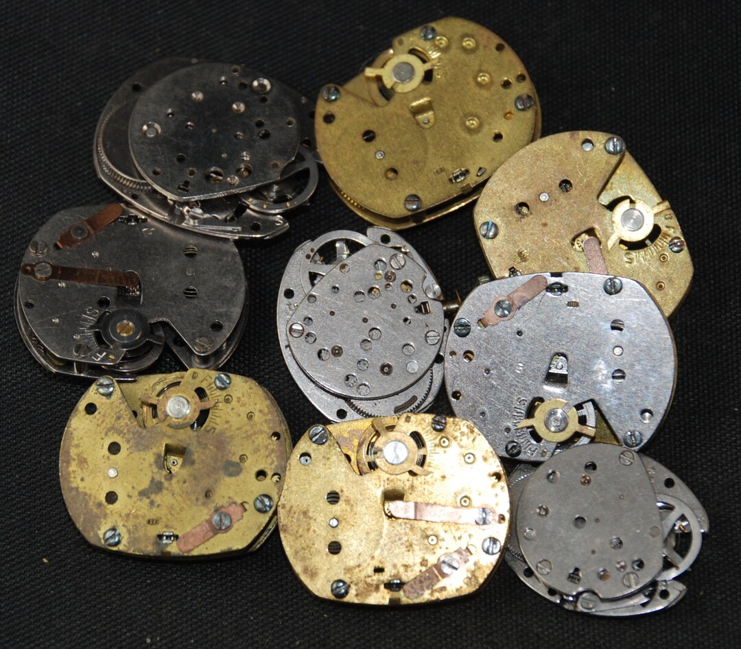 Vintage Antique Industrial Looking Watch Movements Steampunk Altered ...