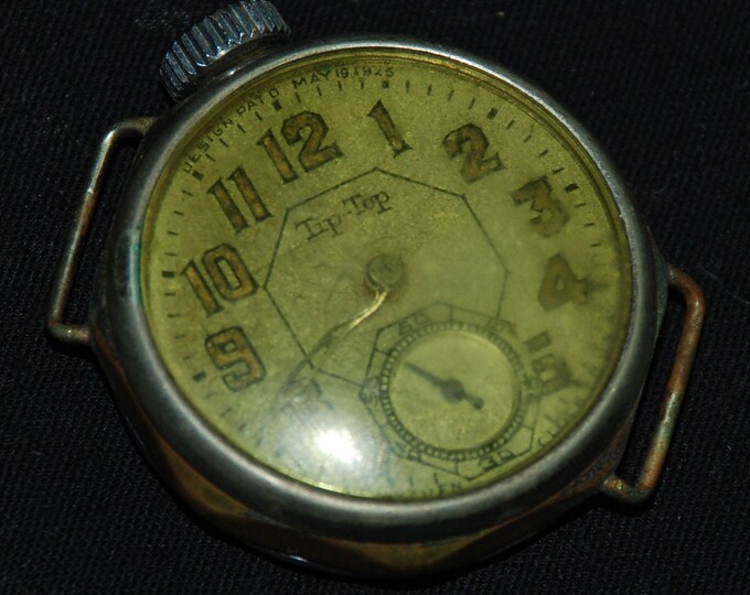 Georgeous Vintage Antique Tip Top Watch Pocket Watch With Dial Face ...