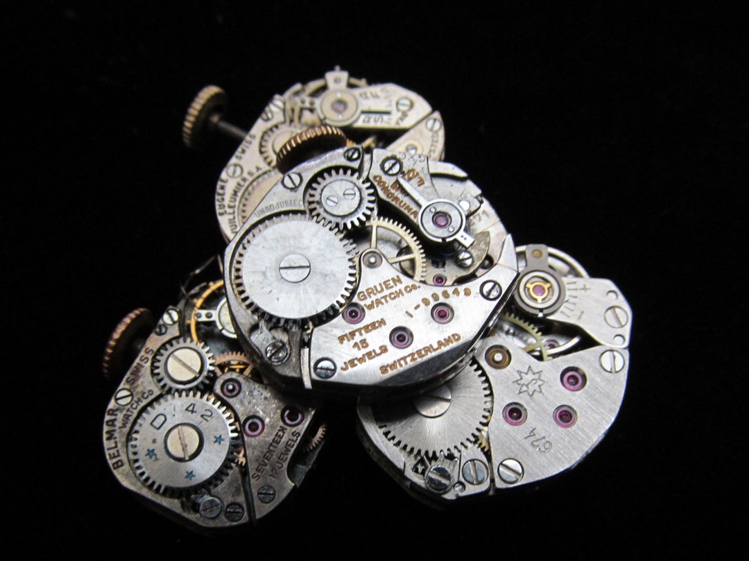 Assorted Vintage Antique Watch Movements Steampunk Altered Art ...