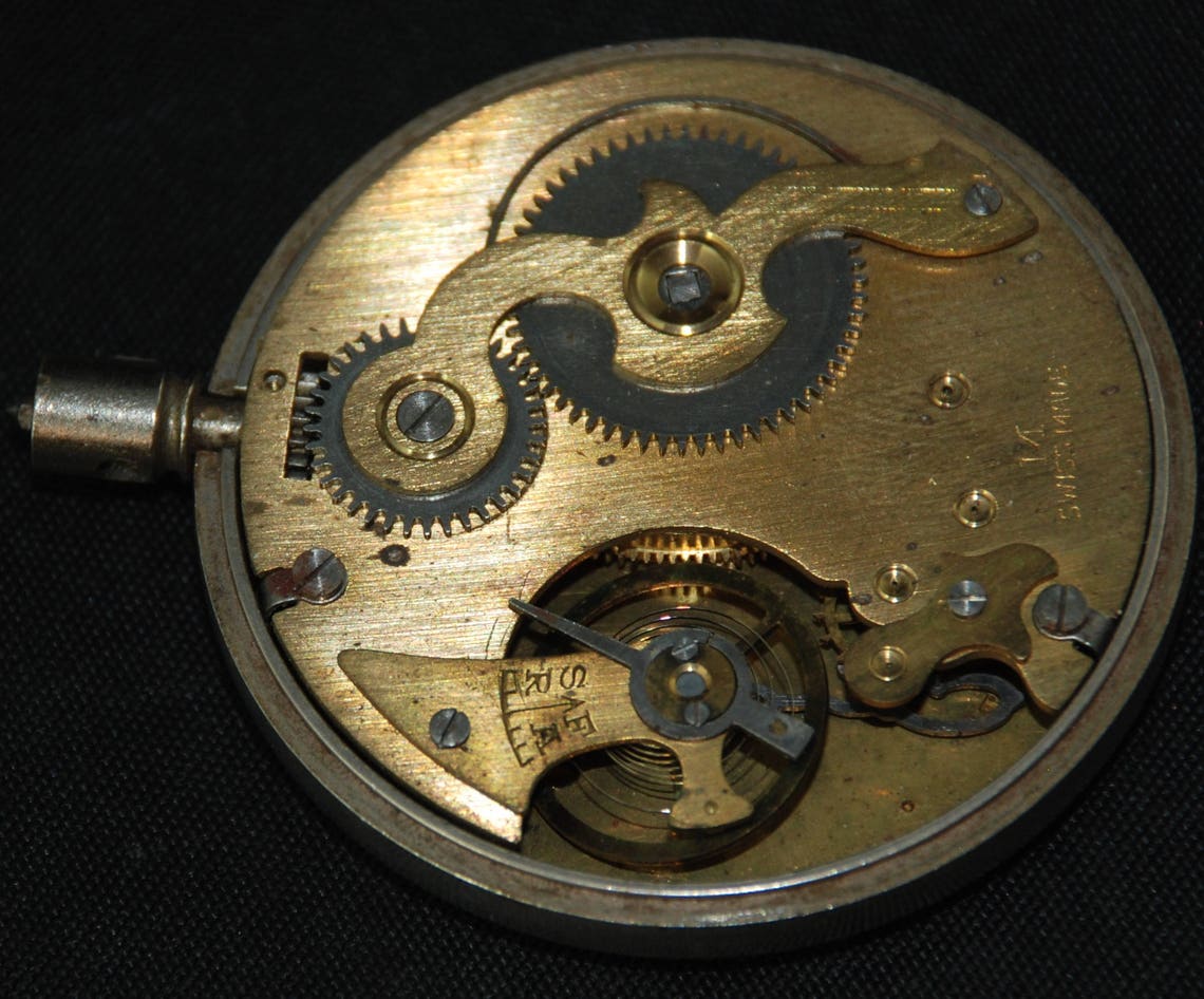 Vintage Antique Watch Pocket Watch Movement Case Body Dial | Etsy