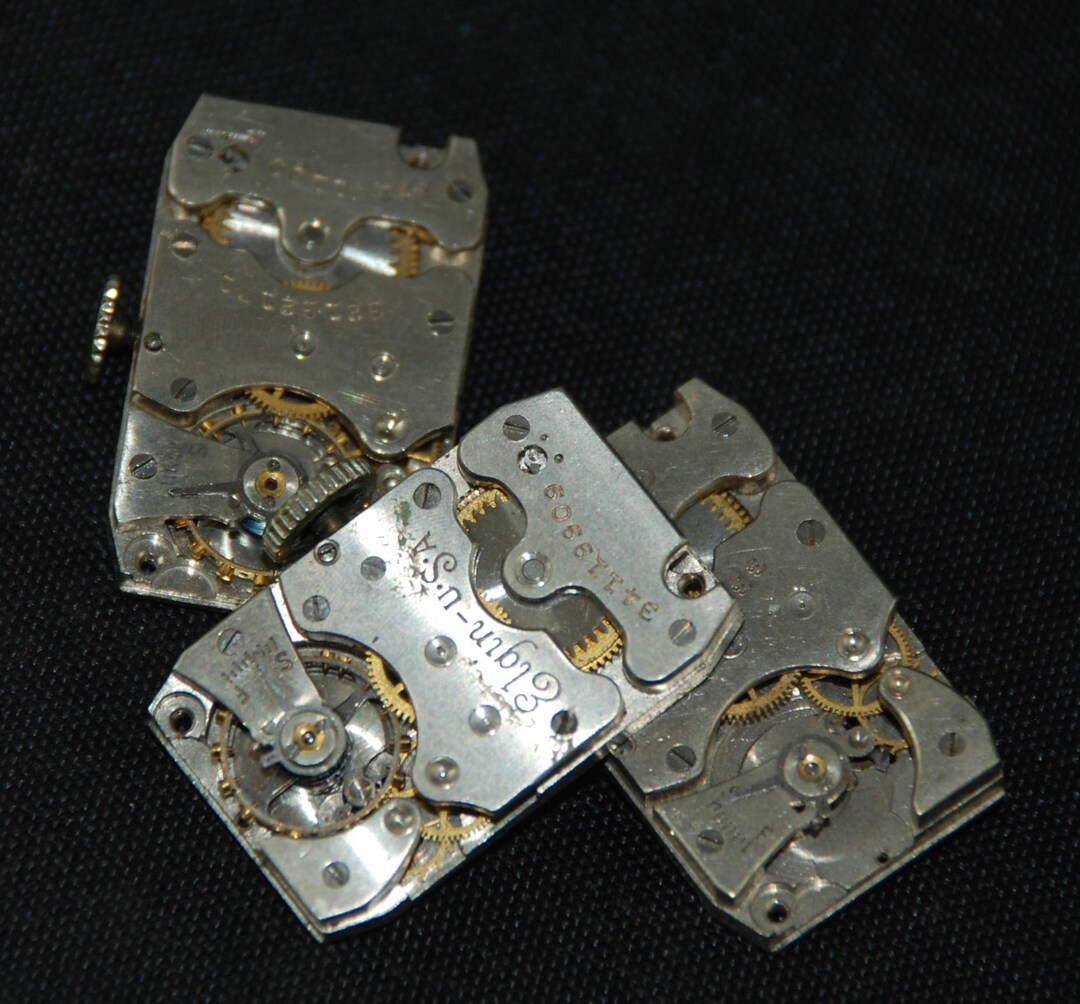 Gorgeous Vintage Antique Segmented Watch Movements Steampunk Altered ...