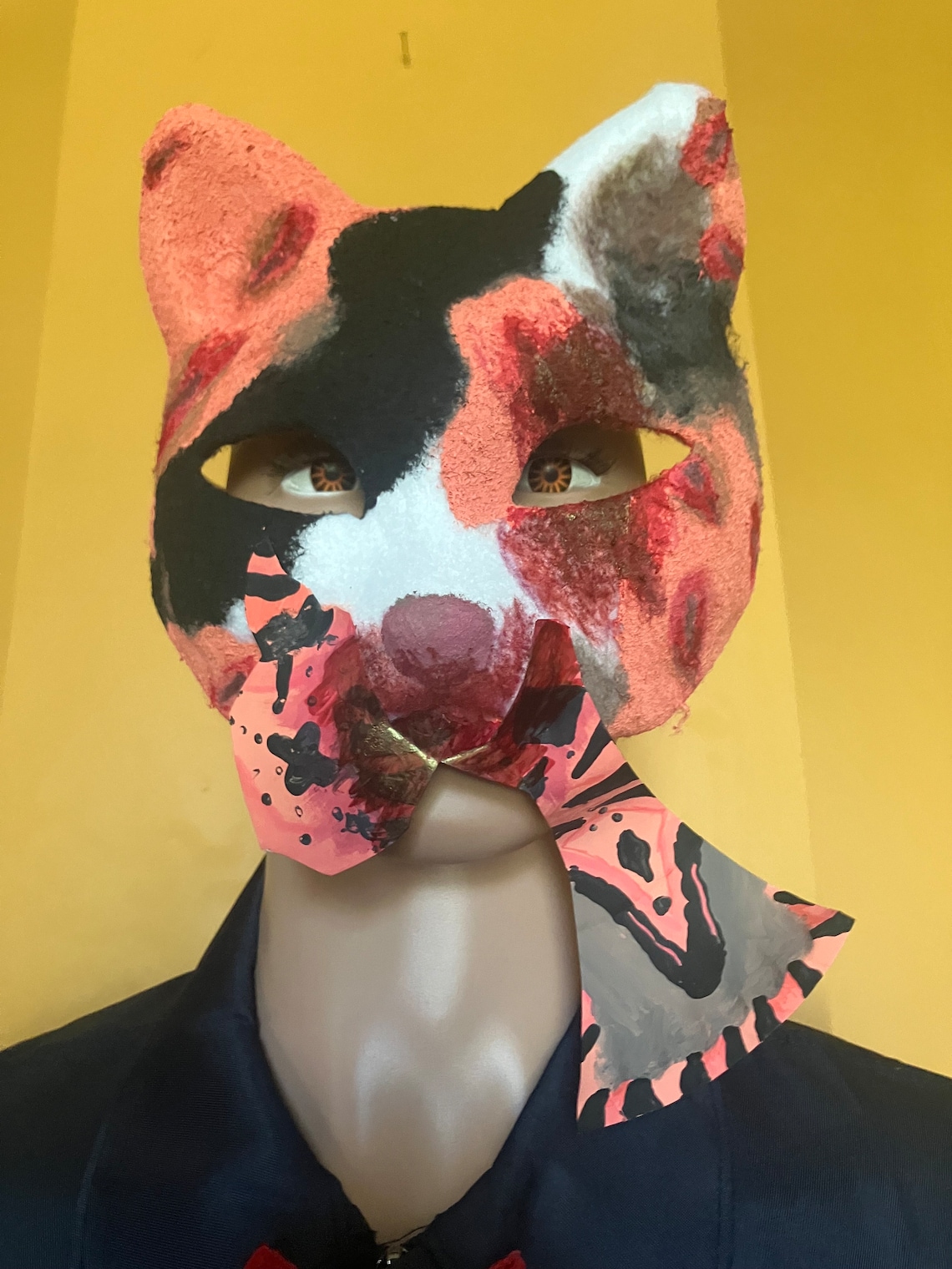 Calico Cat Therian Mask Premade - Etsy