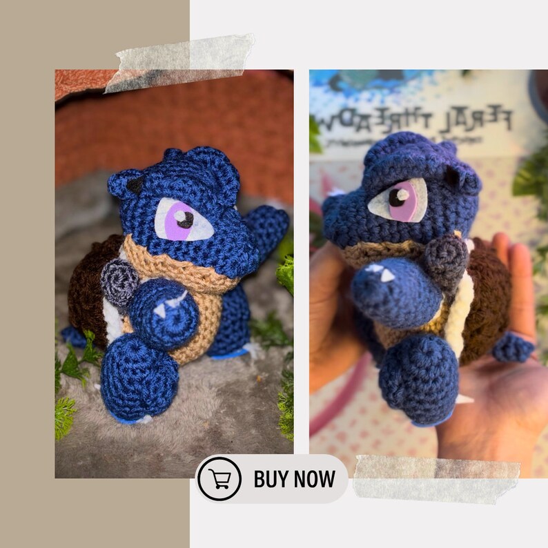 Turtle Blastoise Amigurumi Crochet Pattern Free Learn to Crochet Guide ...