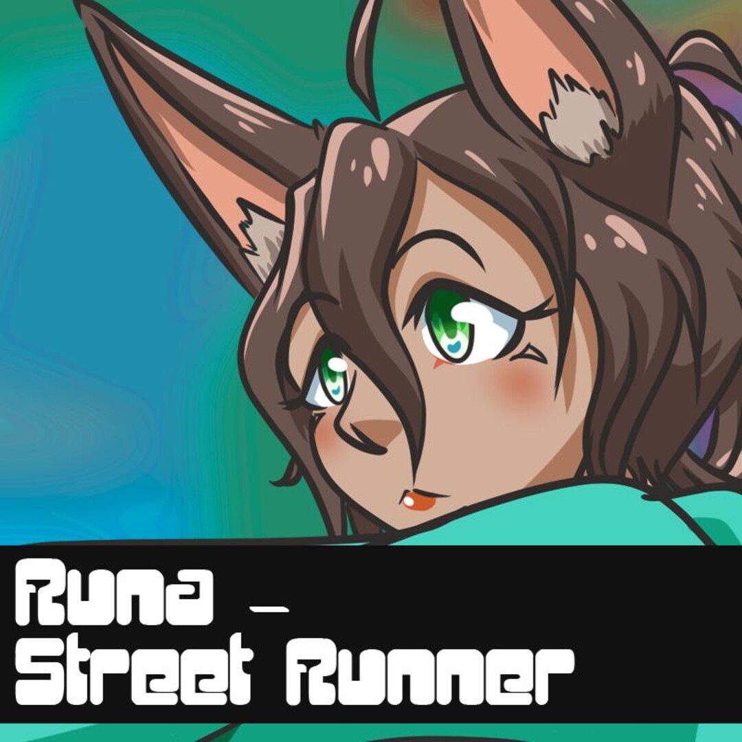 Rnr Waifu Runa - Street Runner Holographic Sticker - Etsy