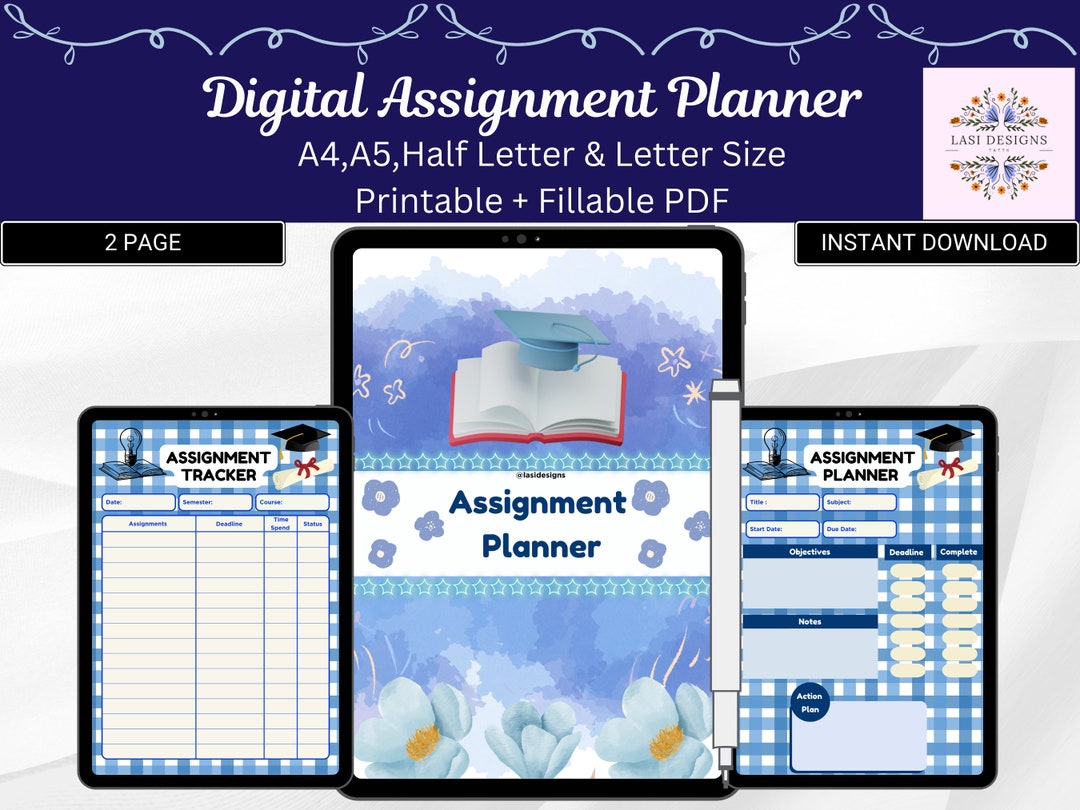 Assignment Tracker Bundle,assignment Planner Printable,homework Tracker,planner,school College ...