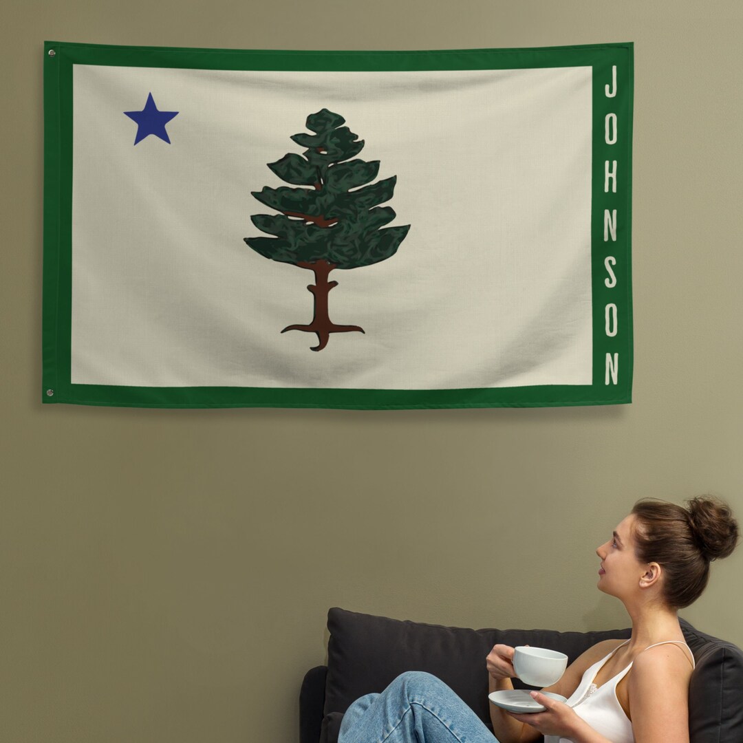 Maine Historic Pine Tree Flag Personalized Custom Banner for ...