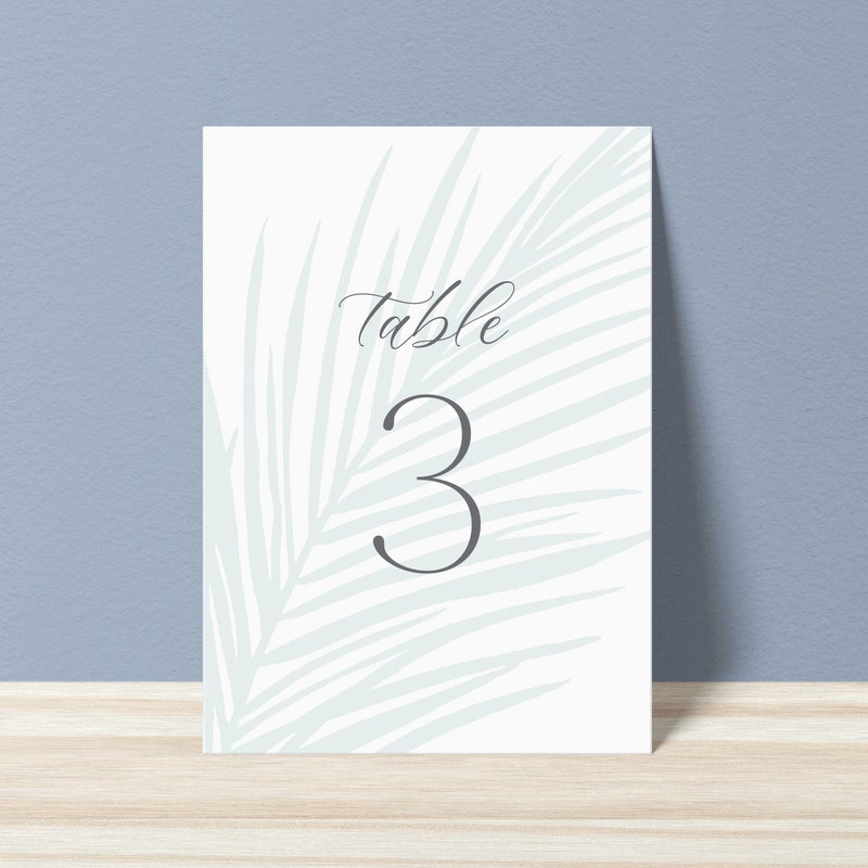 Beach Wedding Table Numbers - Etsy