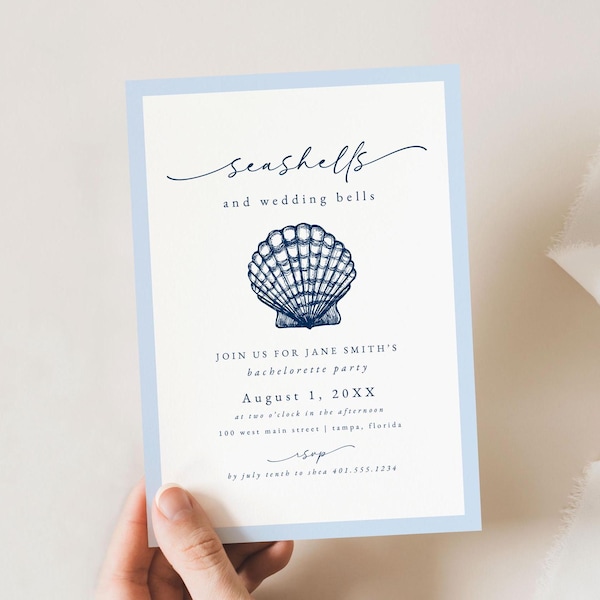 Seashell Invitations - Etsy