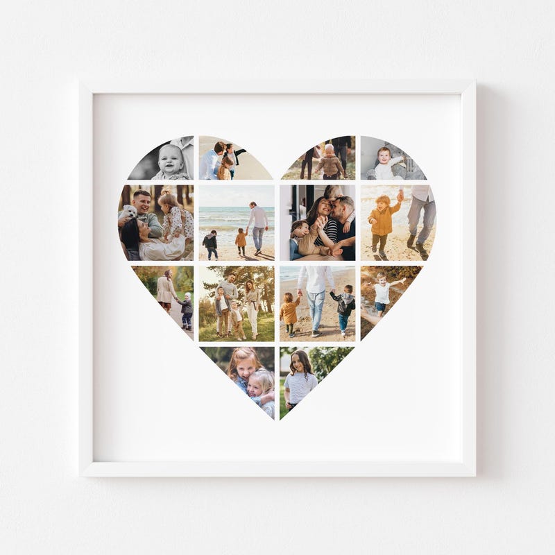 Heart Photo Collage - Etsy